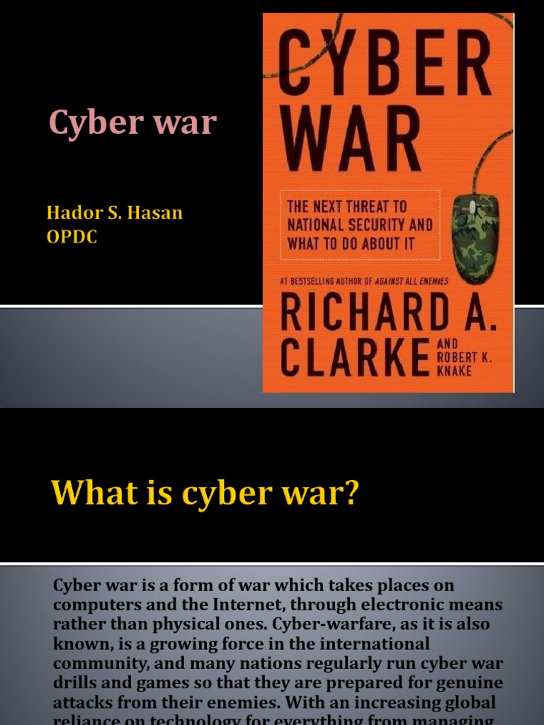 Cyber War | PDF | Cyberwarfare | Security