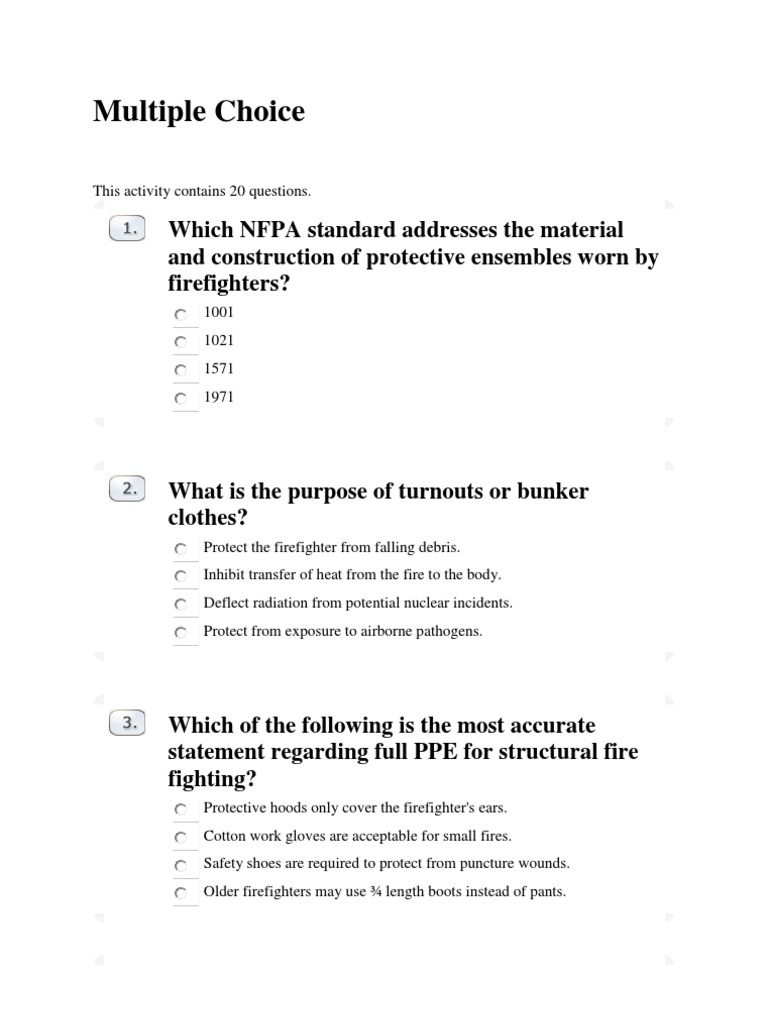 Firefighter Personal Protective Equipment | PDF | Personal Protective ...