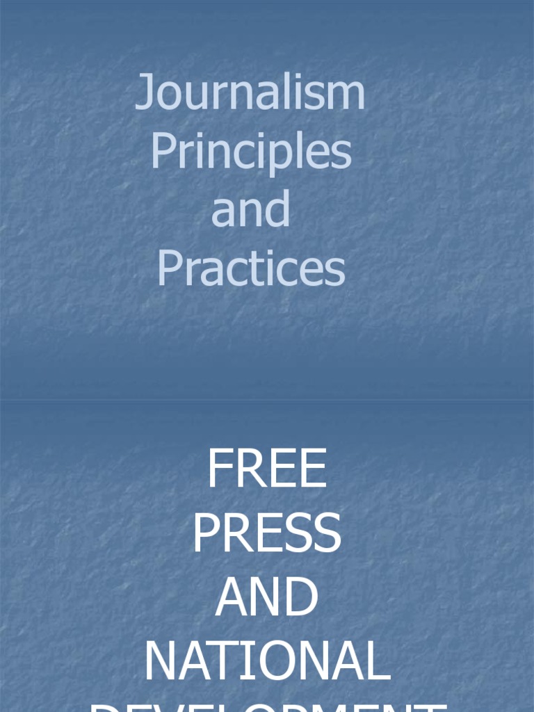 Final Powerpoint For Journalism | PDF | Journalism | Freedom Of The Press