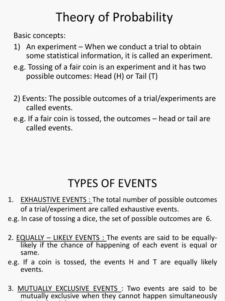 Probability | PDF | Probability Distribution | Probability Theory