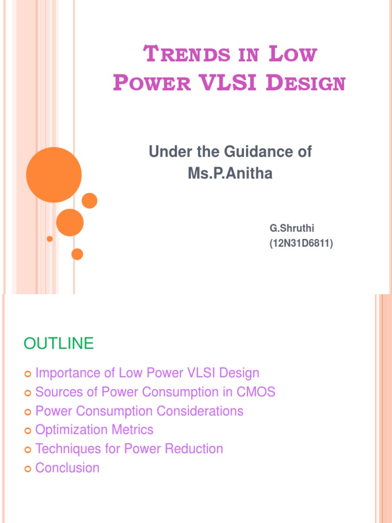 Low Power Vlsi Design1 | PDF | Cmos | Manufactured Goods
