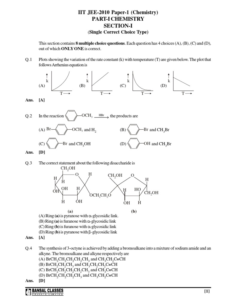 Bansal IIT Sample Paper 2 | PDF | Teaching Methods & Materials