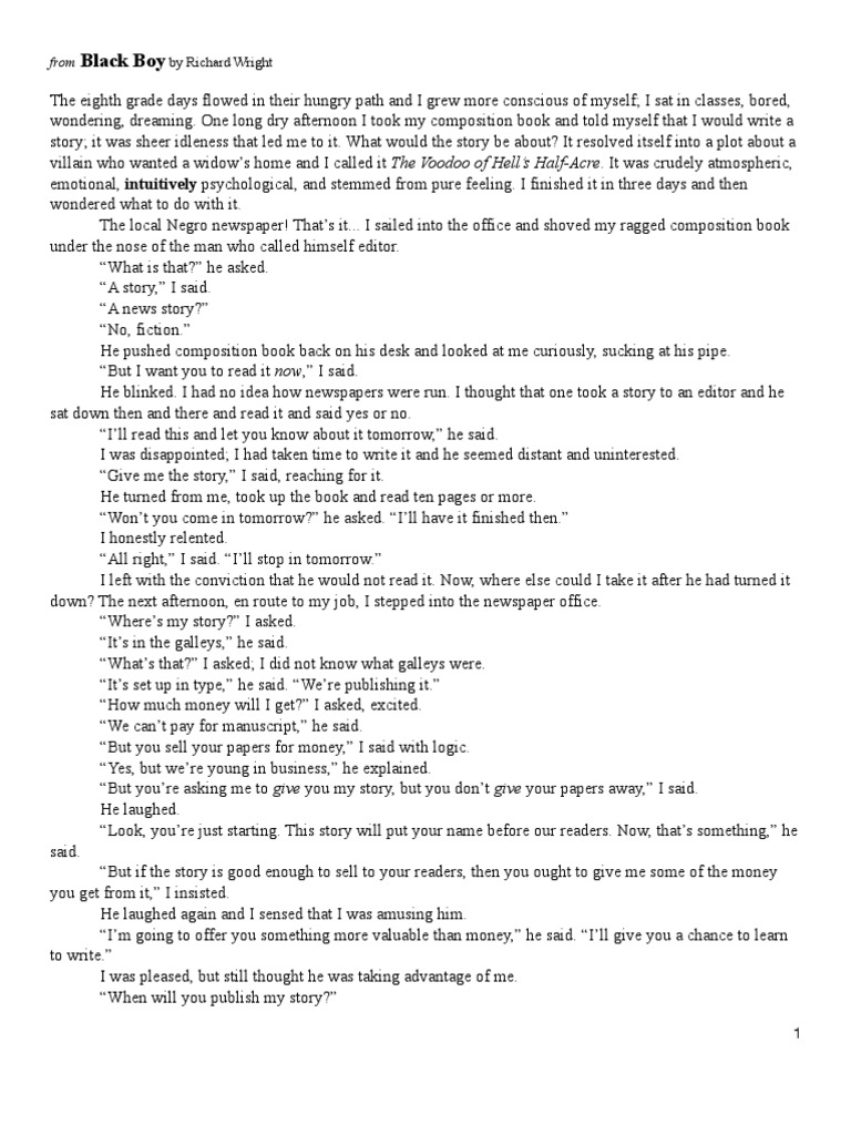 Black Boy Richard Wright