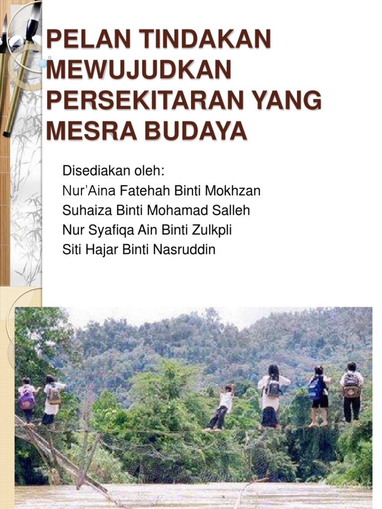 Pelan Tindakan Mewujudkan Persekitaran Yang Mesra Budaya | PDF