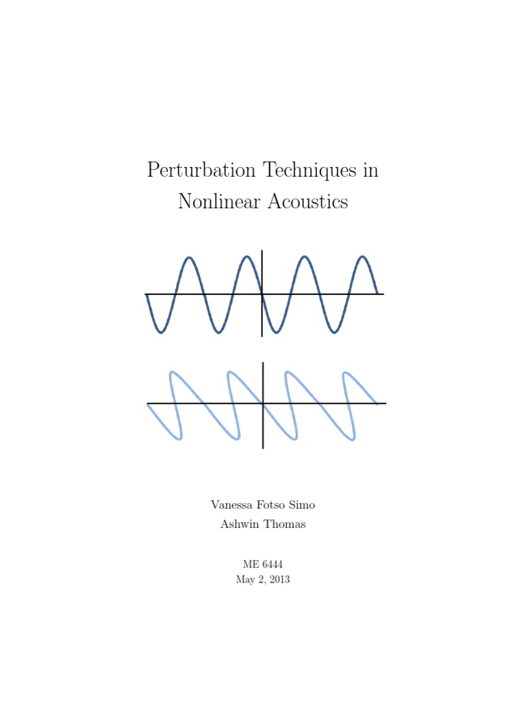 Nonlinear Acoustics | PDF | Nonlinear System | Waves