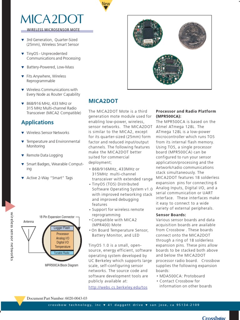 Mica 2 Dot | Download Free PDF | Radio | Electronic Engineering