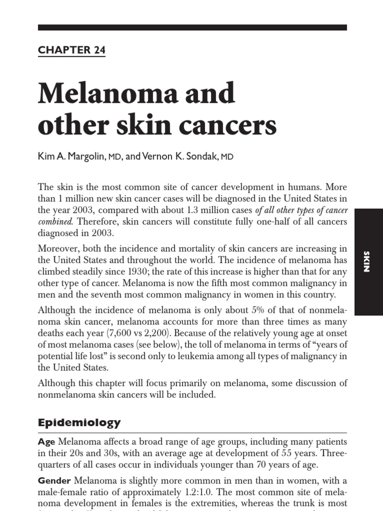 Ca De Piel Y Melanoma Pdf Melanoma Metastasis