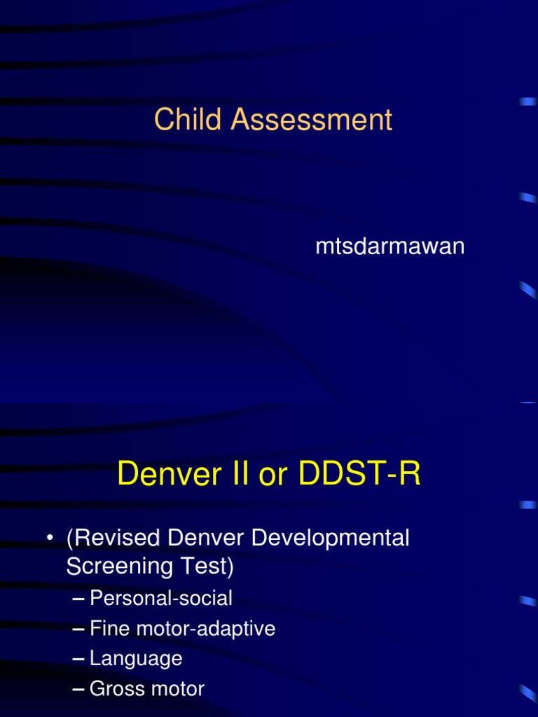 Denver II Developmental Screening Guide | PDF