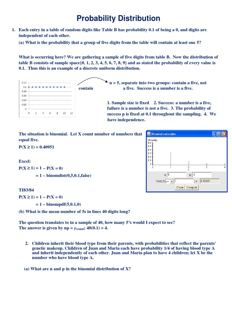Probability Distribution Homework Help1 | PDF | Probability ...