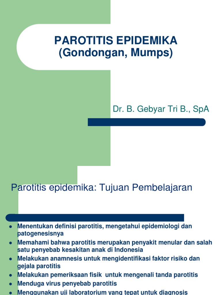 Parotitis | PDF