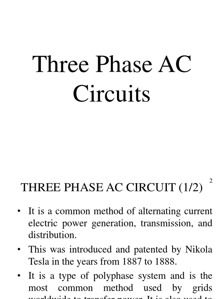 Three Phase Ac Circuit | PDF | Alternating Current | Engineering