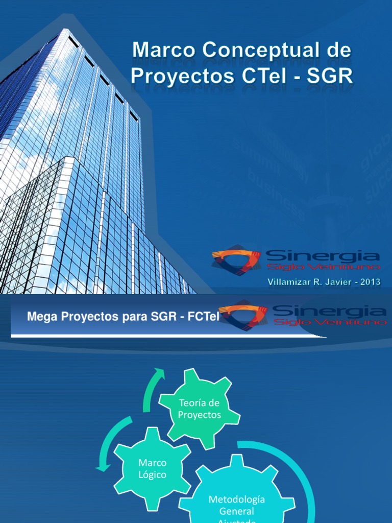 Marco Conceptual de Proyectos CTeI - SGR | PDF | Investigación y desarrollo | Science