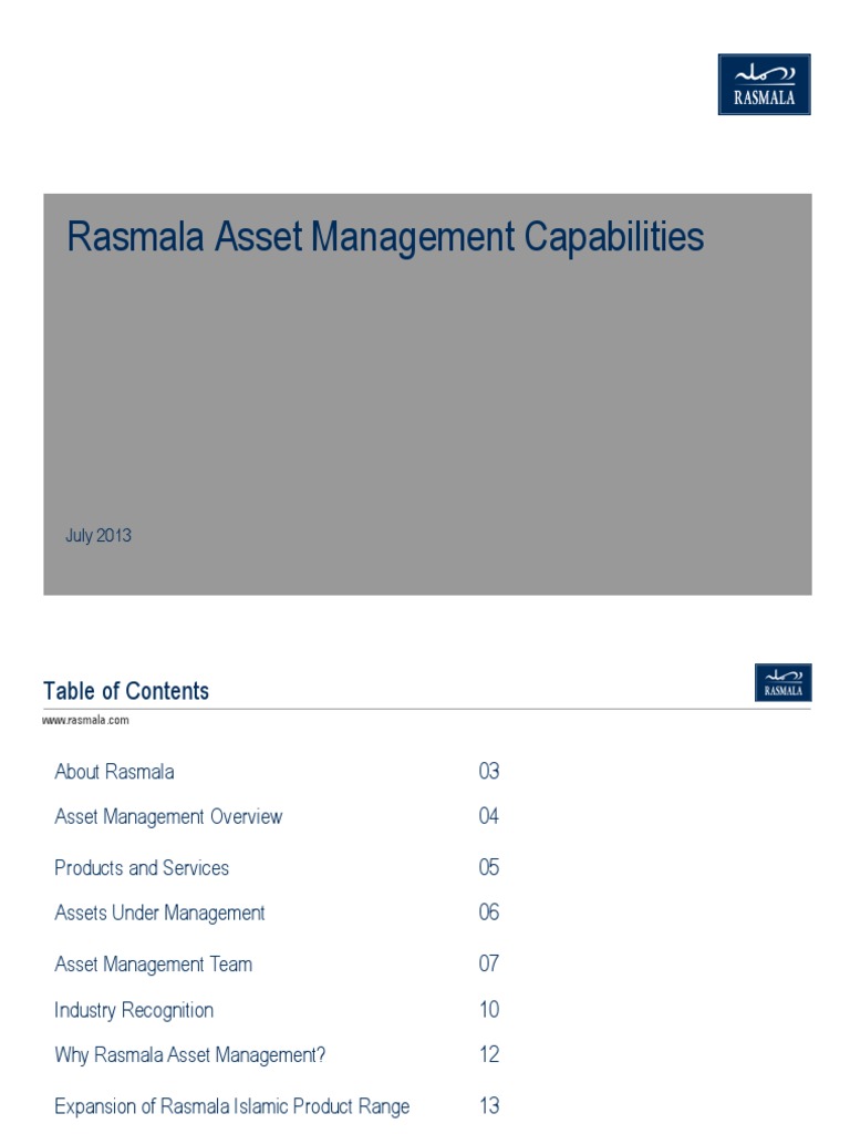 Asset Management Presentation | PDF | Investment Management | Investing