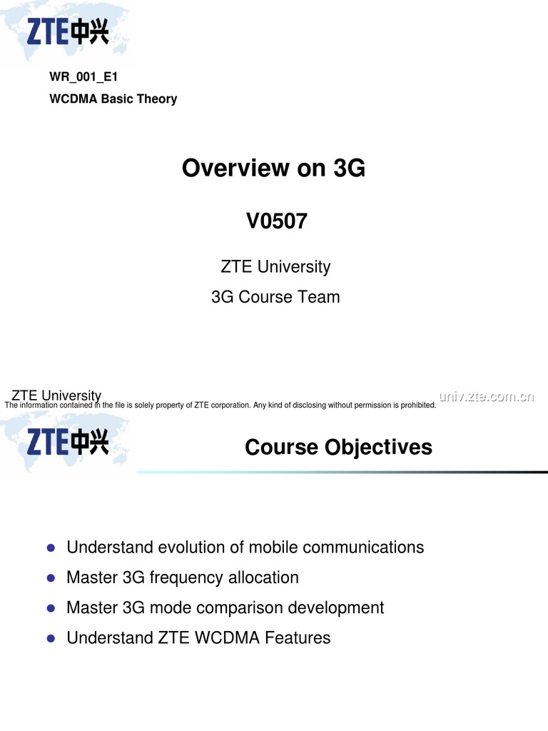 1 3G Overview 41 | PDF | 3 G | 3 Gpp