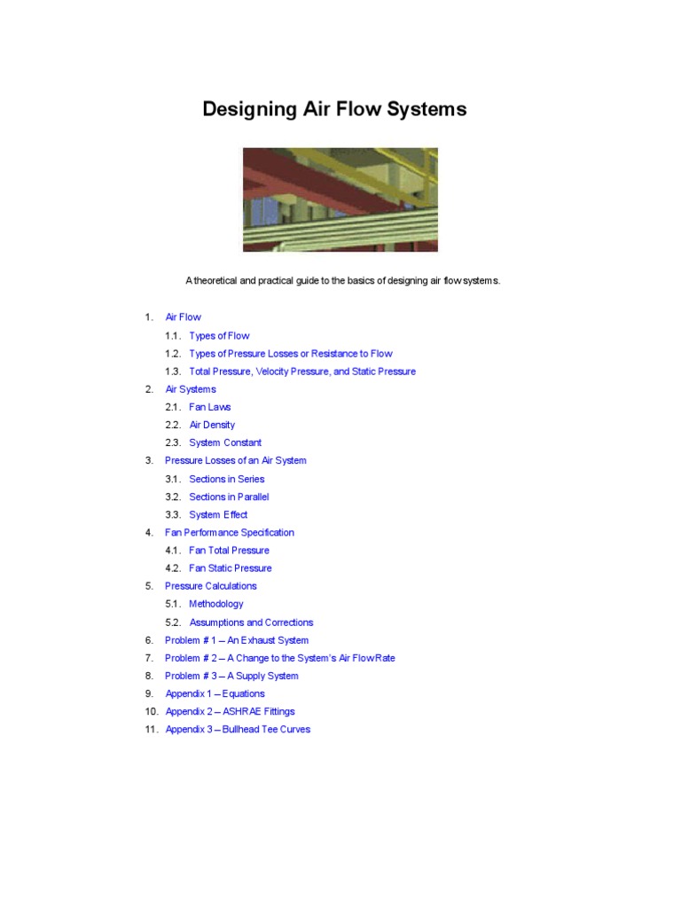 A Theoretical and Practical Guide To The Basics of Designing Air Flow ...