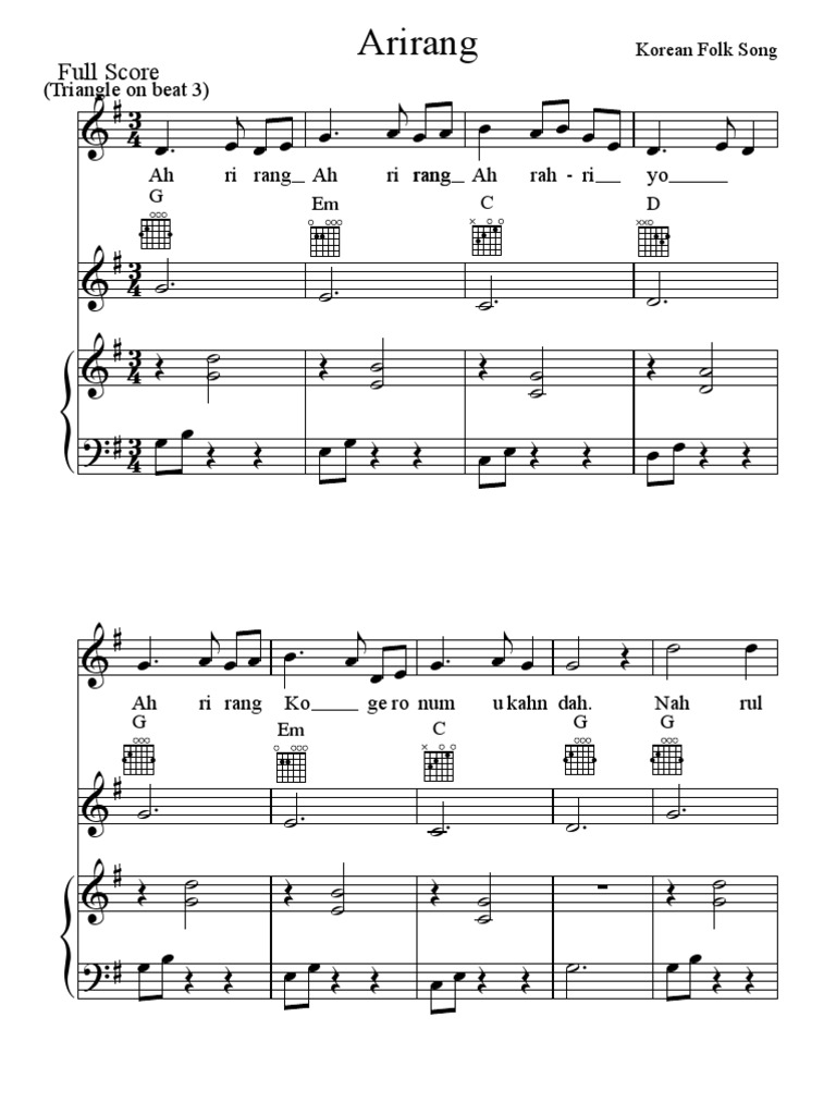 Arirang (Score) | PDF