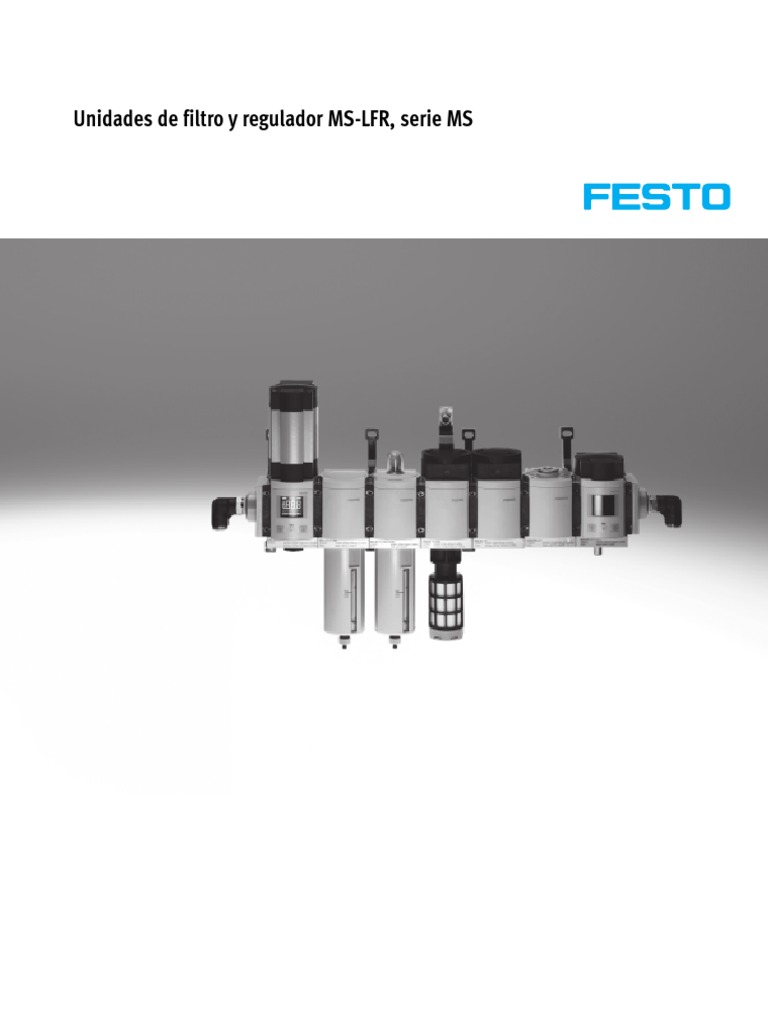 Unidades de Mantenimiento Festo | PDF | Filtración | Aluminio