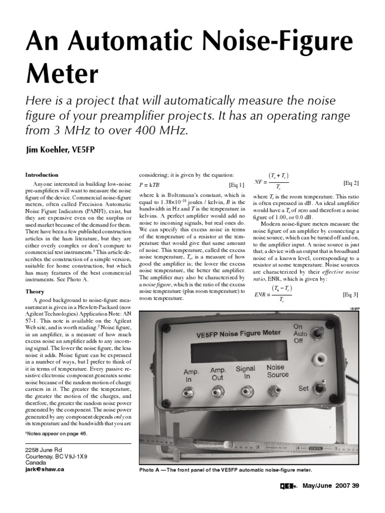 Noise Measure | PDF