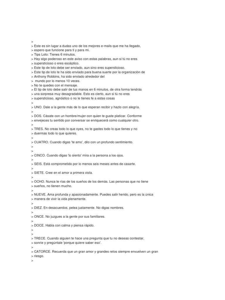 Consejos para una vida mejor | PDF | Ocio