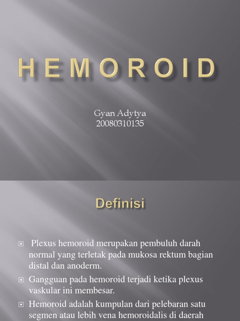 Hemoroid | PDF | Kesehatan Holistik