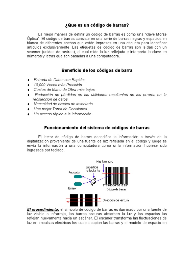 Guía Completa sobre Códigos de Barras | PDF | Negocios | Tecnología