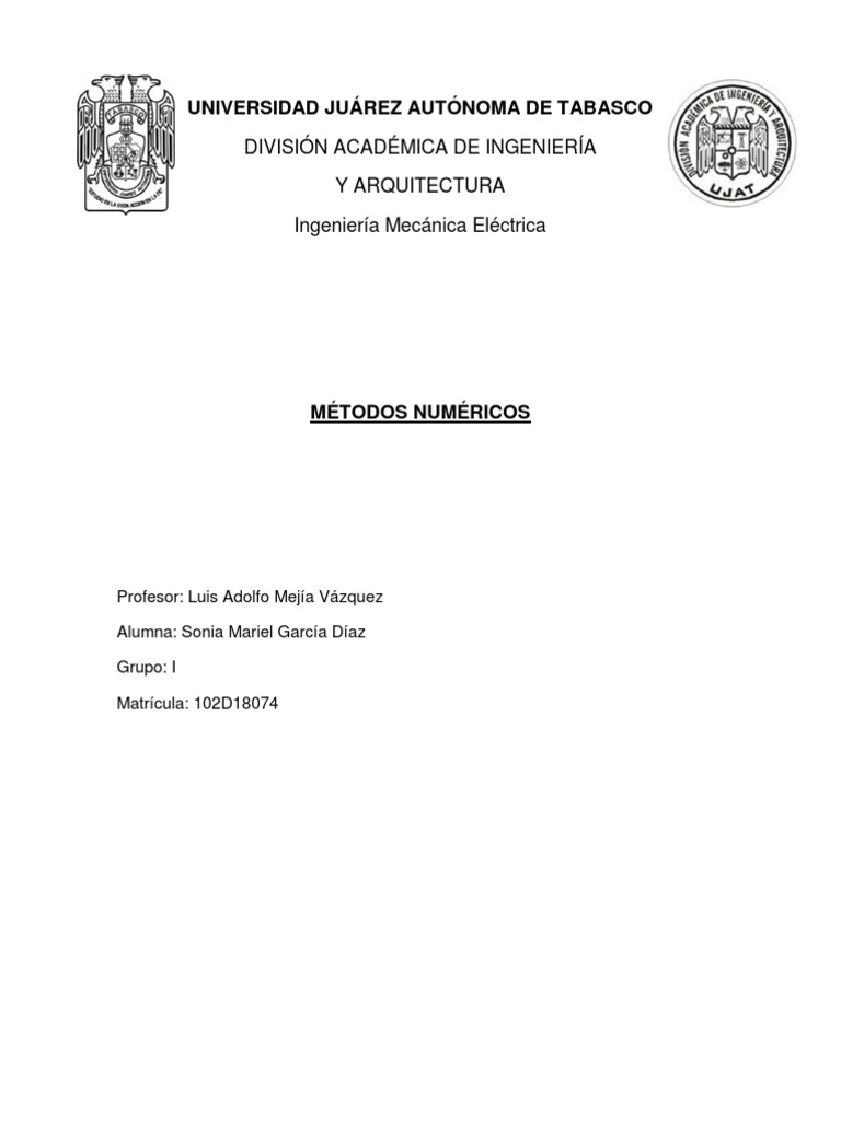 Metodos Numericos en Matlab | PDF | Análisis numérico | Ecuaciones