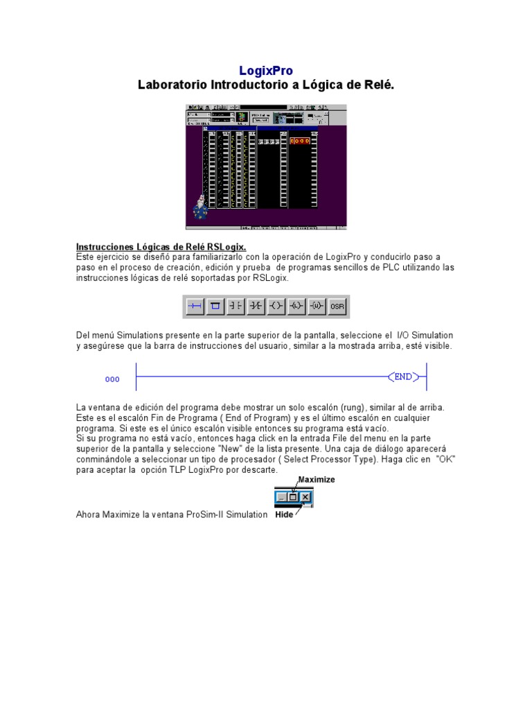 Ejercicios de Programacion LogixPro | PDF | Point and Click | Ventana (informática)