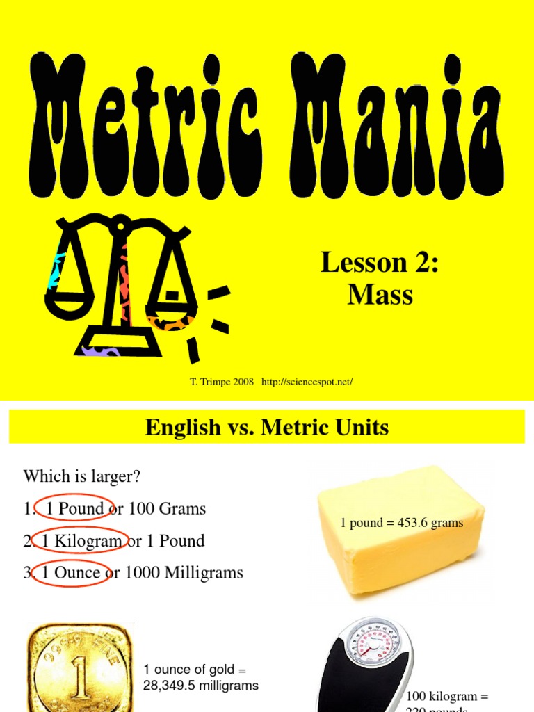 Metric Mass | PDF