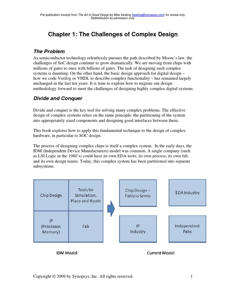 Chapter 1: The Challenges of Complex Design | PDF | Software Bug | System
