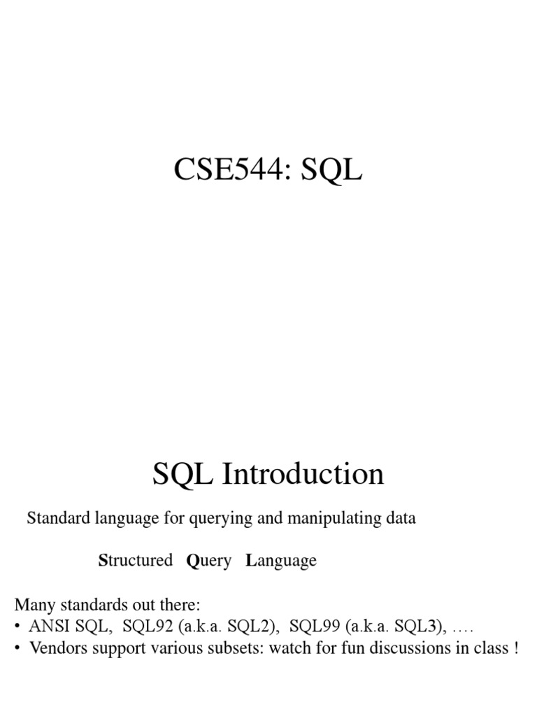 Lecture On Sql Pdf Sql Table Database