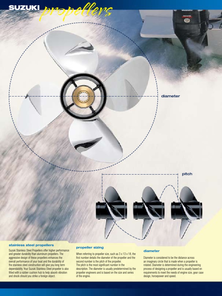 Suzuki OBM Propellers | PDF | Propeller | Vehicle Technology