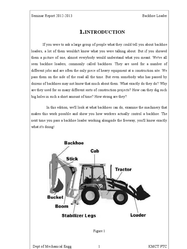 Backhoe Loader | PDF | Loader (Equipment) | Tractor