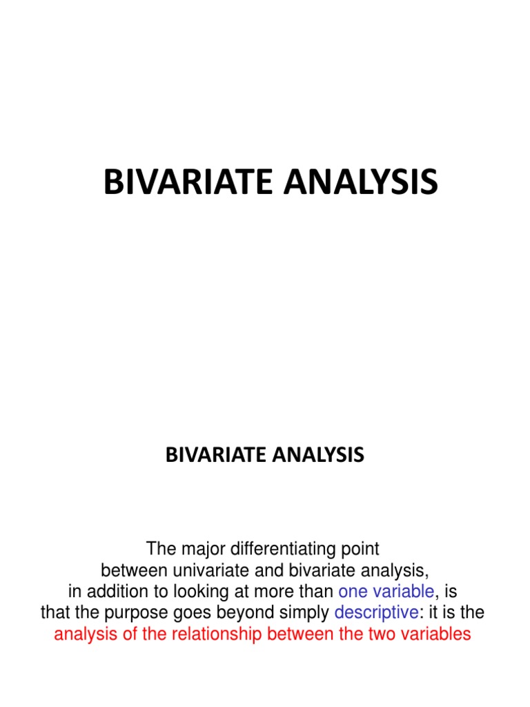 Bivariate_analysis[1].ppt | Correlation And Dependence | Covariance