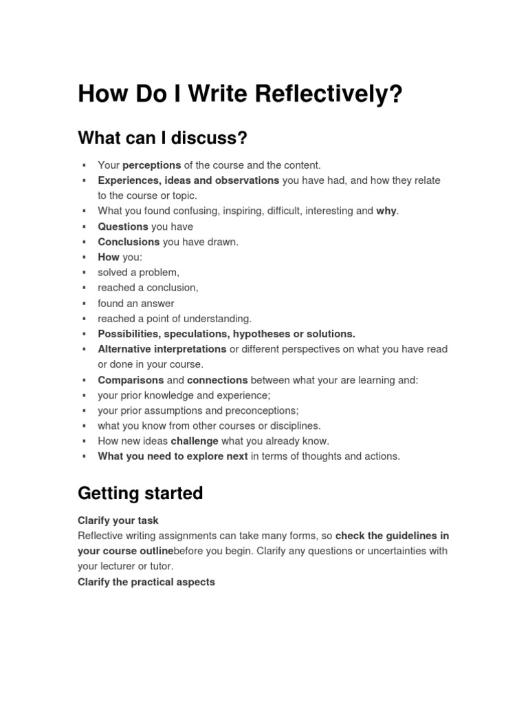 How Do I Write Reflectively | PDF | Emergence | Epistemology