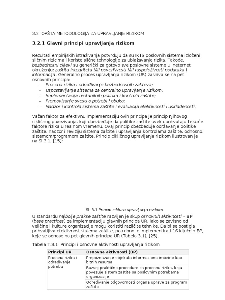 Metodologija Procene Rizika | PDF