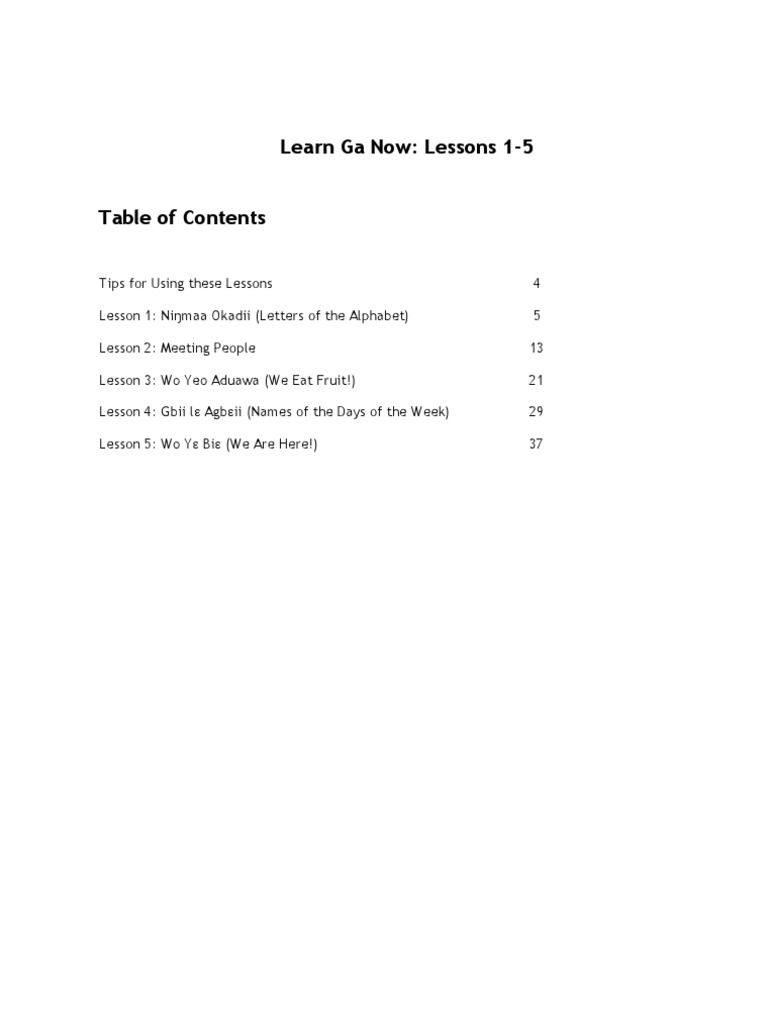 Learn Ga Now Free Lesson 2012-04 | PDF | English Language | Alphabet