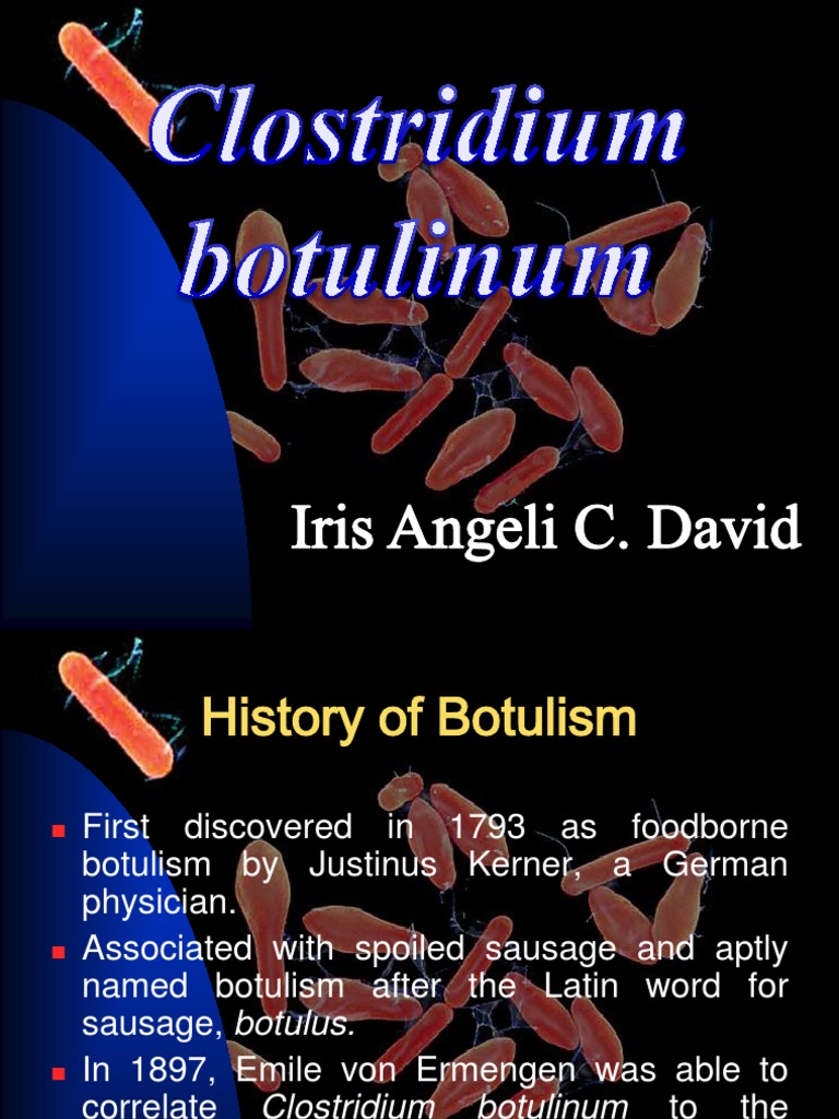 Clostridium Botulinum | PDF | Botulinum Toxin | Medical Specialties