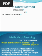 Direct Method | PDF | Language Education | Learning