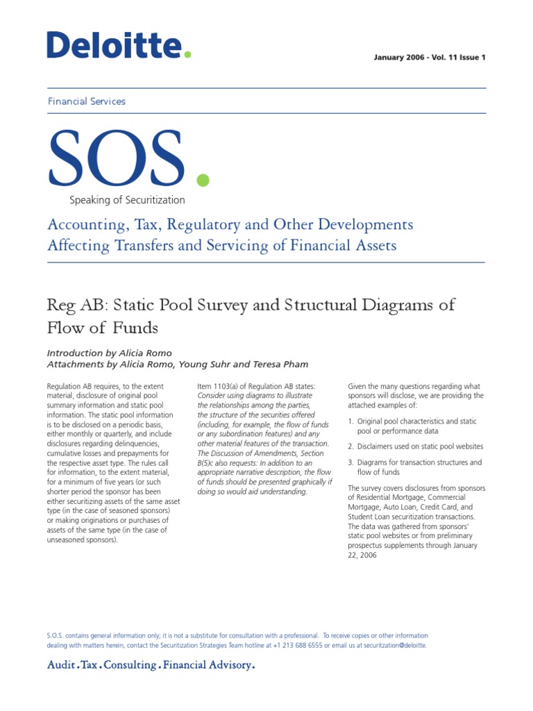 REG AB Static Pool & Structural Diagrams of Flow of Funds | PDF ...