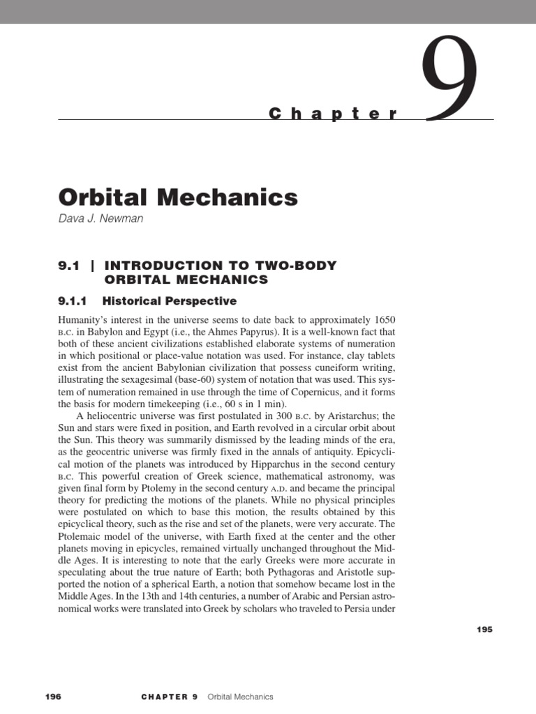 Orbital Mechanics | PDF | Ellipse | Orbit