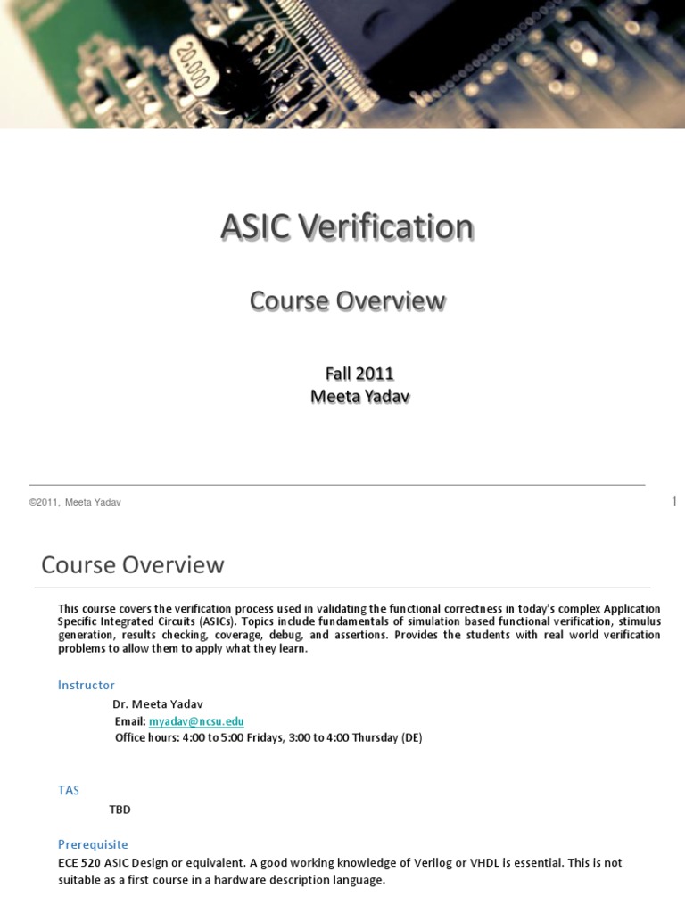 Lec1 Course Overview | PDF