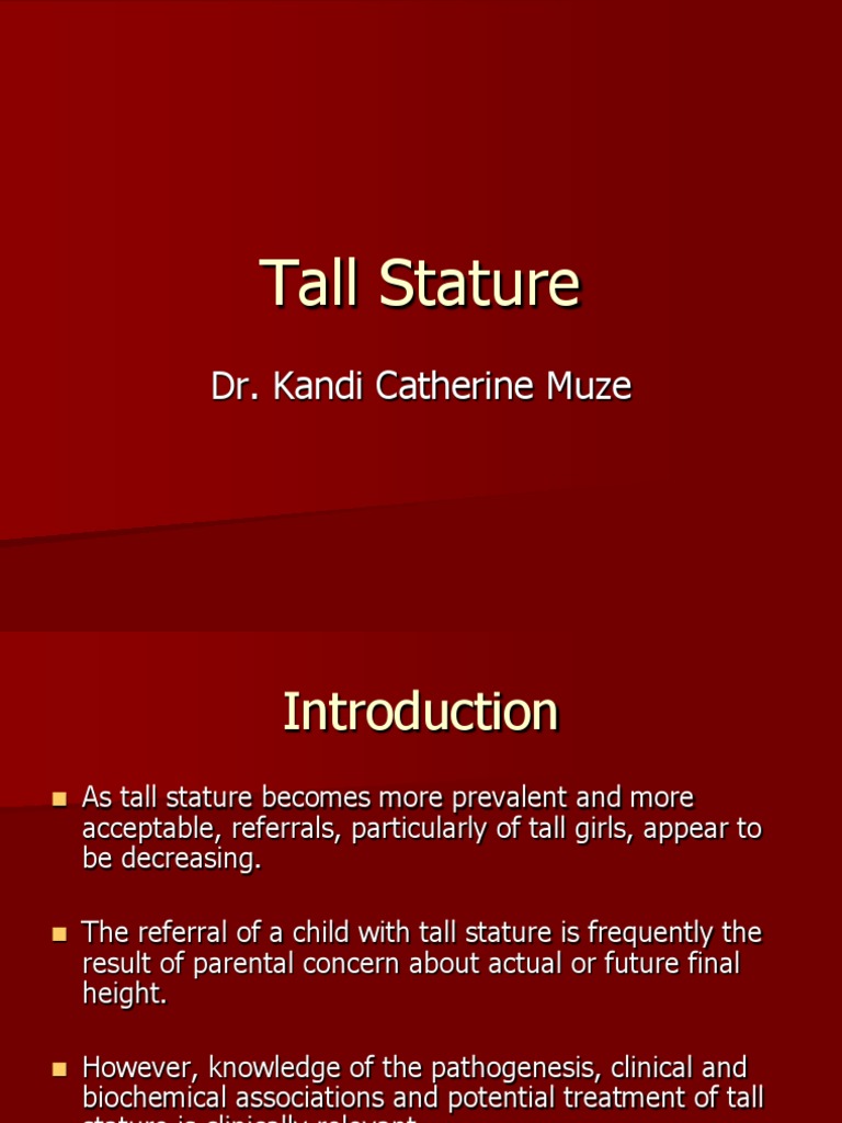 Tall Stature | PDF | Endocrinology | Medical Specialties