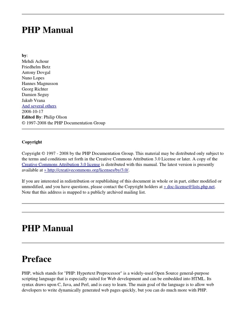 PHP Manual en | PDF | Php | Apache Http Server