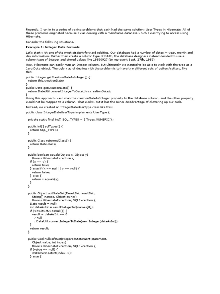 Hibernate | PDF | Database Transaction | Boolean Data Type