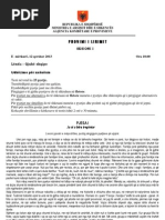 BISEDE LETRARE": PLaku Dhe Deti Klasa 9 | PDF