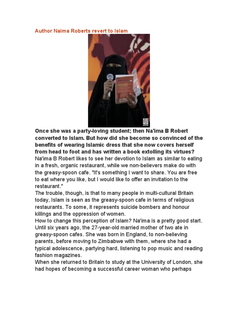 Author Naima Roberts Revert To Islam | Download Free PDF | Religion And ...