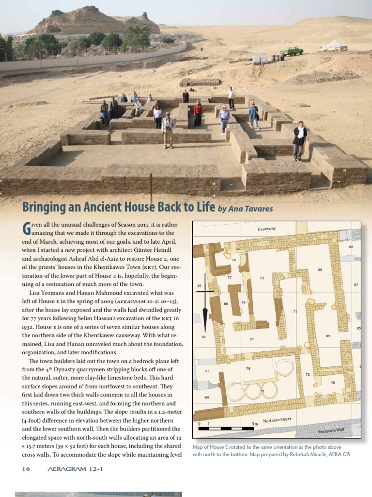 Restoring House E: Ancient Architecture | PDF | Brick | Archaeology