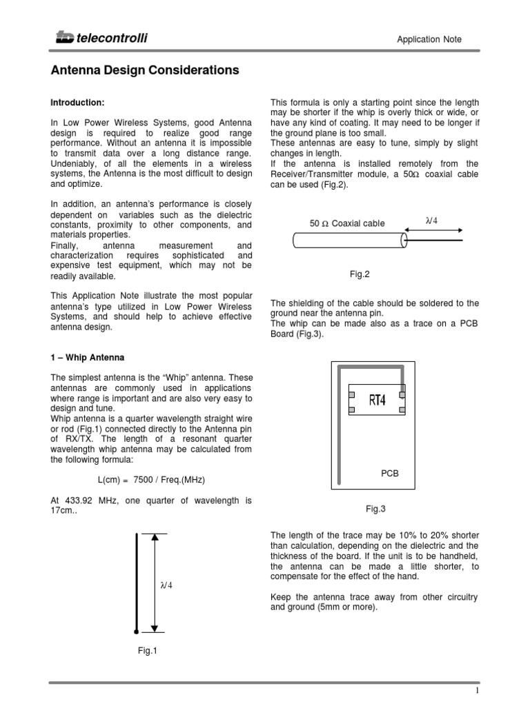 Antenna Design | PDF | Antenna (Radio) | Inductor