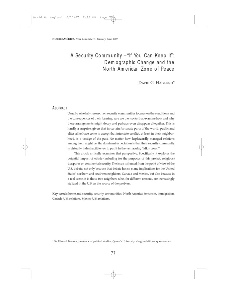 David H. Haglund | PDF | Canada | Anti Americanism