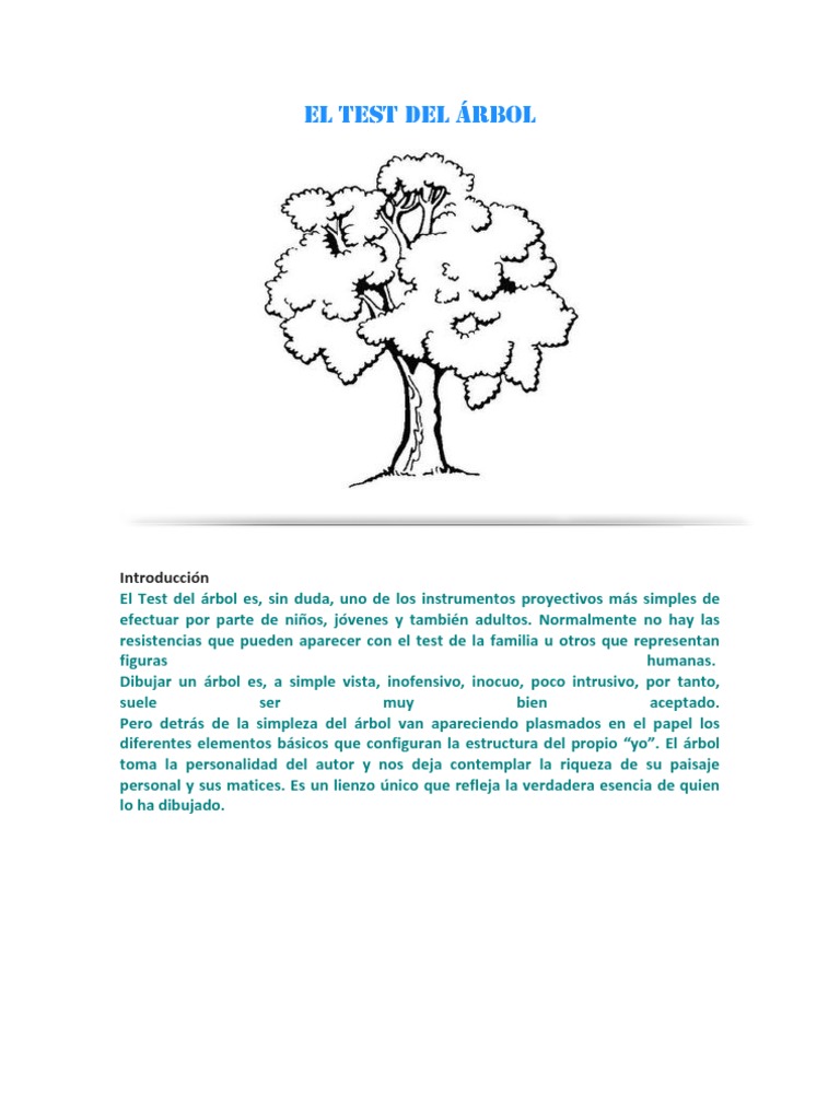El Test del Árbol | Mente inconsciente | Árboles